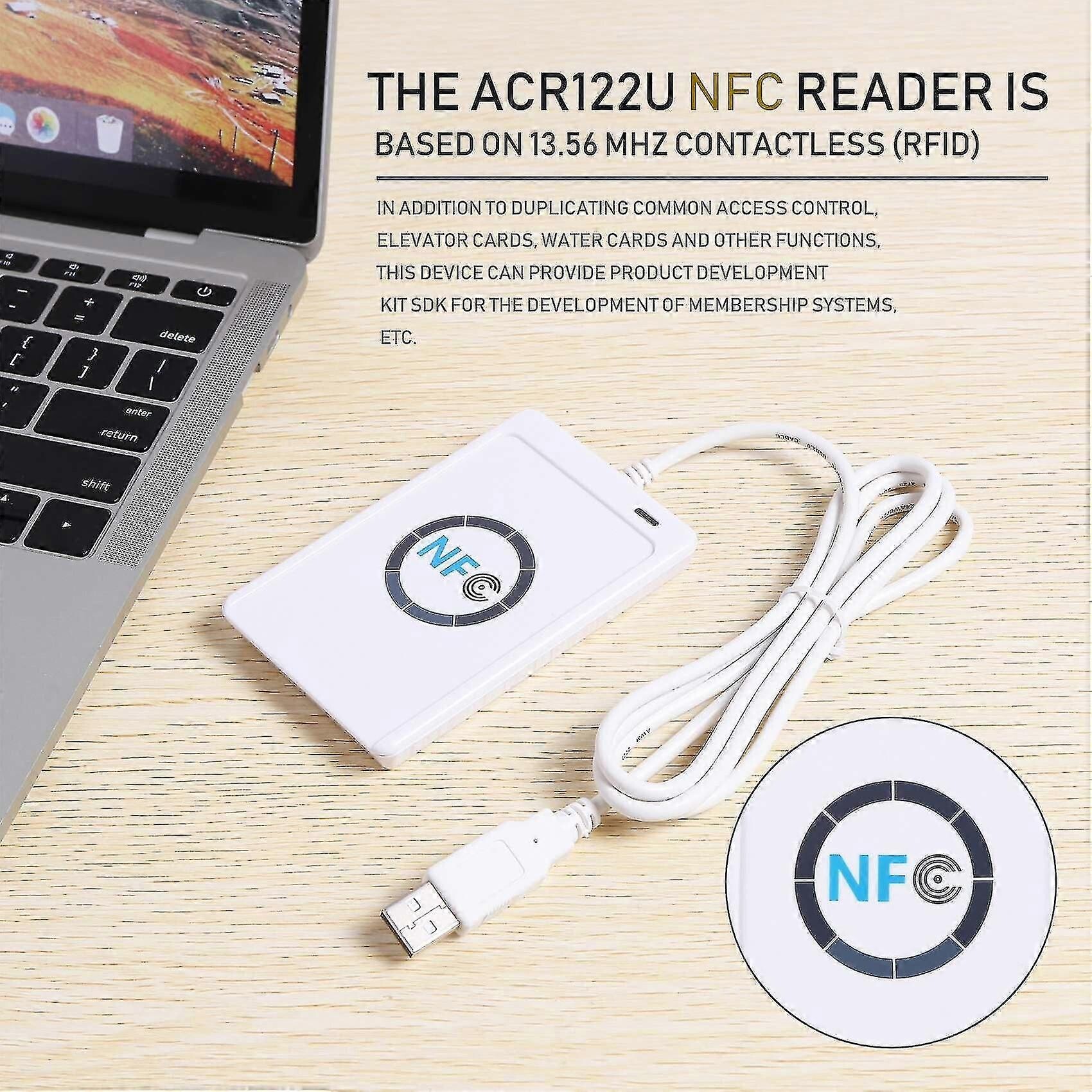 Lecteur de carte USB NFC ACR122U-A9 Chine Lecteur de carte RFID sans contact Windows Lecteur NFC ...