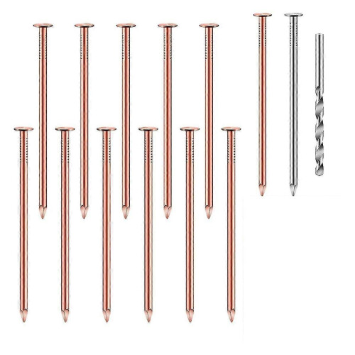 Kit de 14 clavos de cobre para matar árboles, clavos de cobre puro de 3 ...