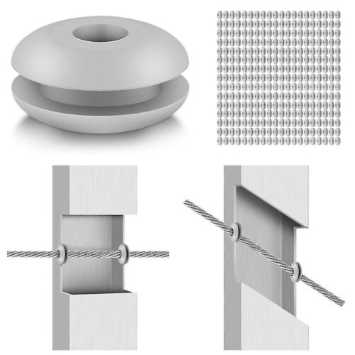 300Pack Cable Railing Grommets, Cable Railing Kit for 1/8In 5/32In 3 ...