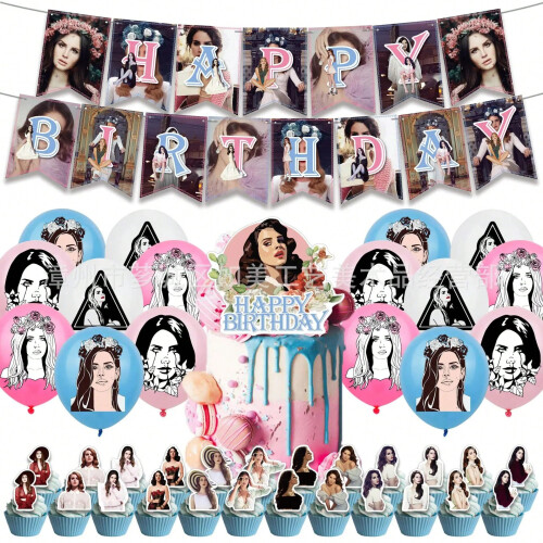 (1Set 56PCS, Lana) Lana Party Balloon Decorations,Lana Theme Party Set ...