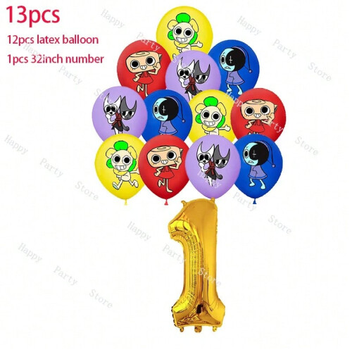 (1set B1, Other) Dandy's World Birthday Party Decoration Split Sales ...