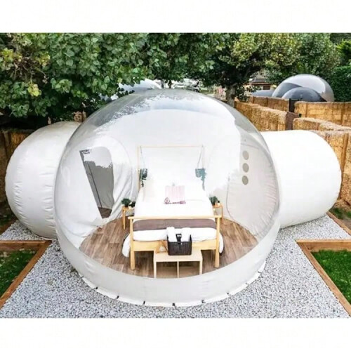 (4M Double Ball) Transparent Inflatable Bubble Tent Spherical Clear ...