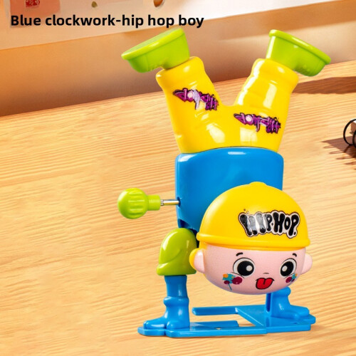 (Blue Boy) Inverted Street Walking Dance Boy And Clown Wind Up Toy For ...