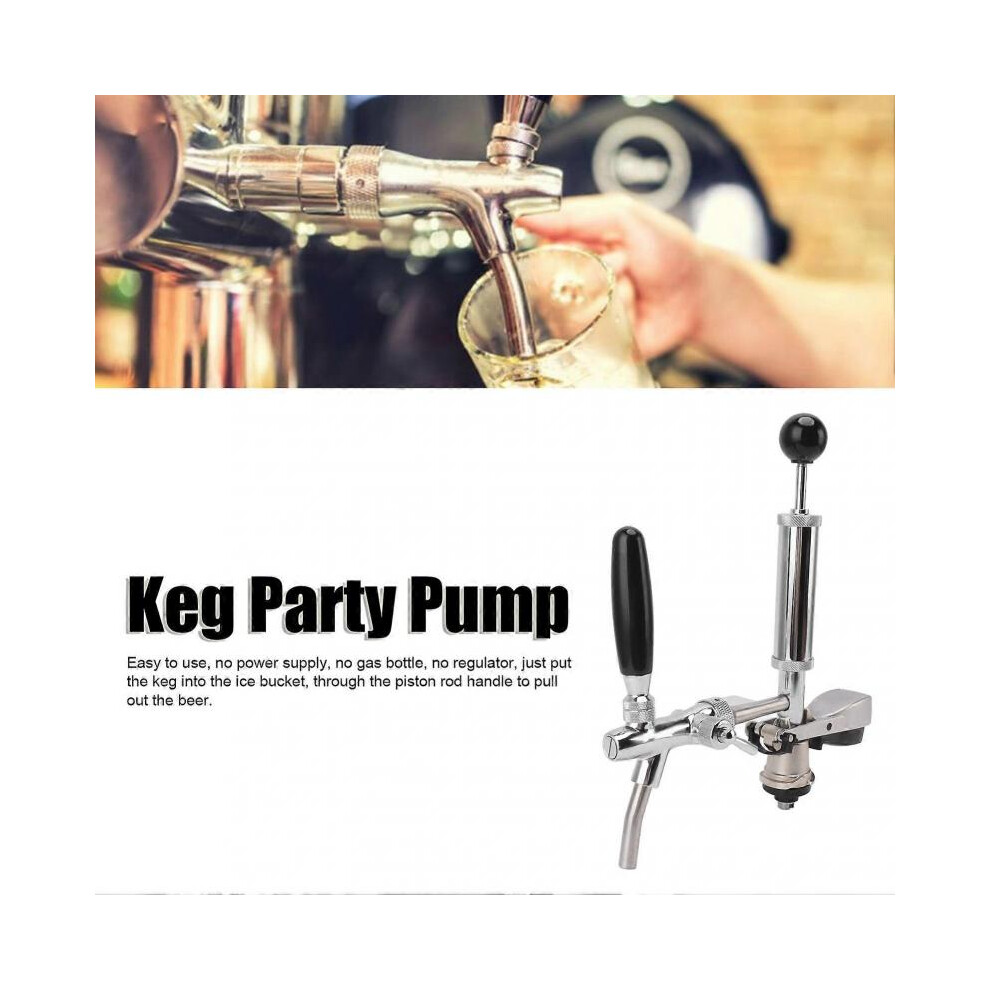 4in S System Picnic Pump Stainless Steel Leakproof Reusable Draft Beer ...