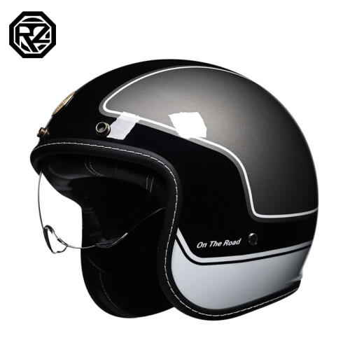 (M-5) Nieuwste retro motorhelm open face 3/4 chopper fietshelm capacete ...