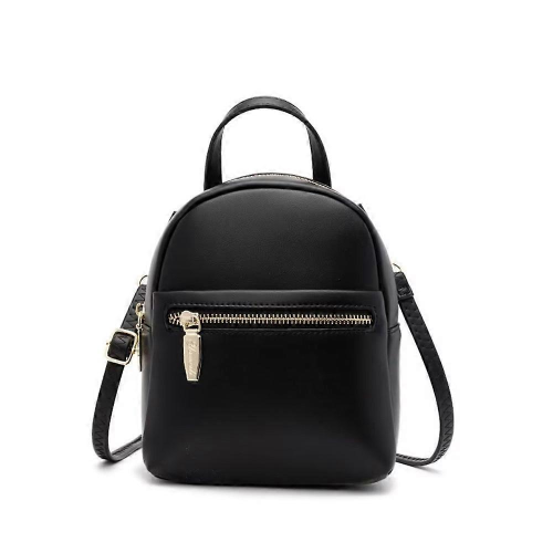 Black Mini Backpack Purse for Girls Teenager Cute Leather Backpack ...