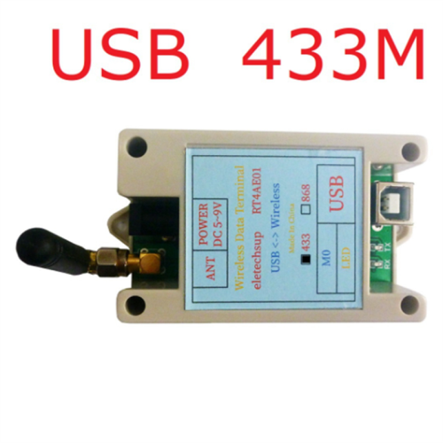 Transceptor inalámbrico USB RS485 RS232 20DBM 433M Transmisor y receptor Módem de radio VHF/UHF ...
