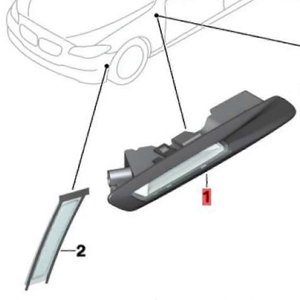Feu de gabarit latéral 63137154169 63137154170 pour BMW Série 5 F10 F11 ...