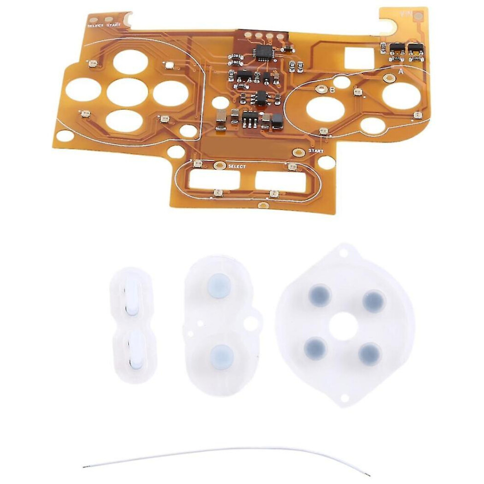 Kit de luz de botão LED para Gameboy Color LED Light Ribbon Board DIY ...