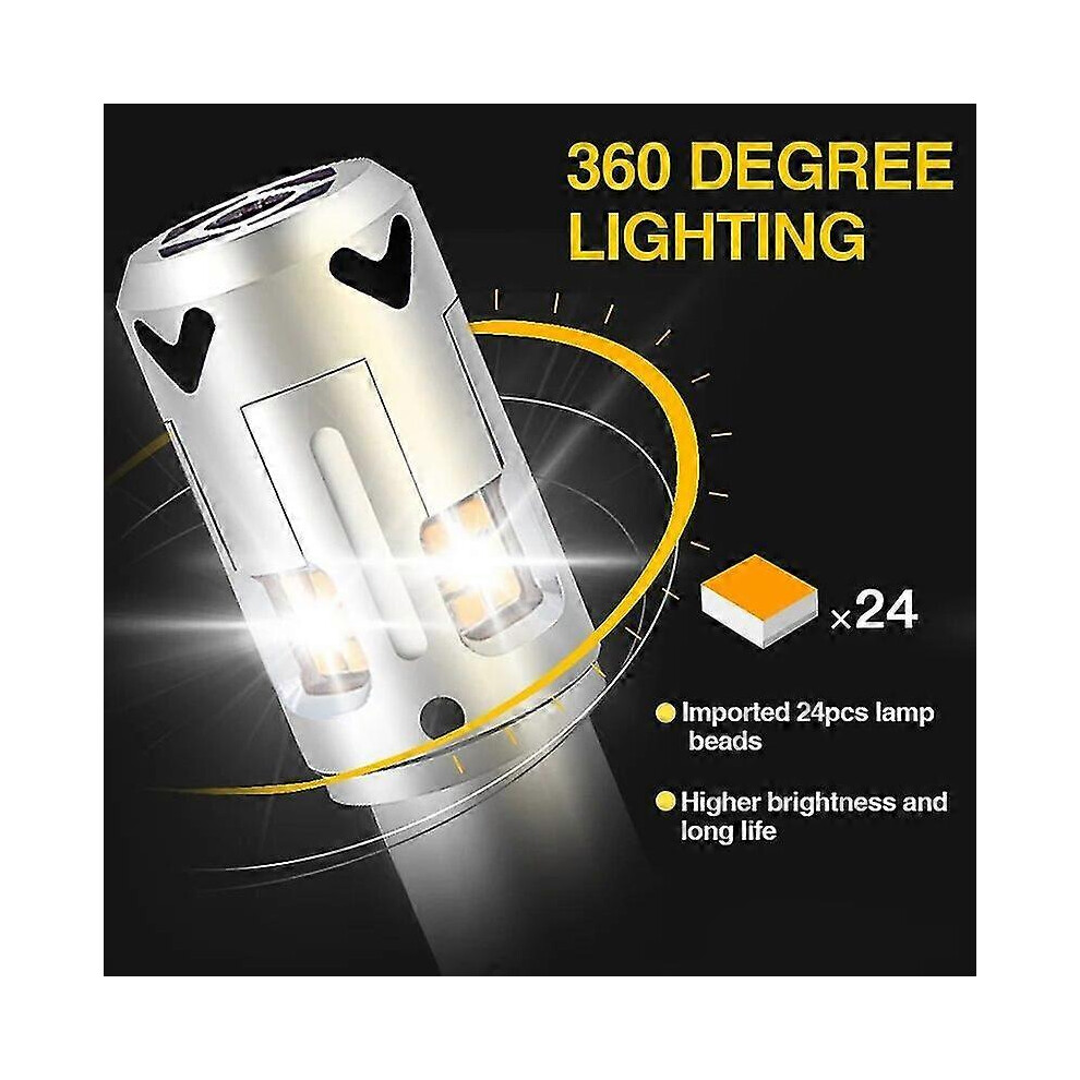 2 clignotants LED sans flash hyper rapide Py21W Bau15s pour Renault ...