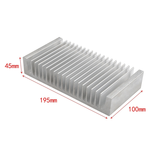 Aluminum Radiator 50x50x150MM Dense 14 Tooth Heat Sink for Power ...