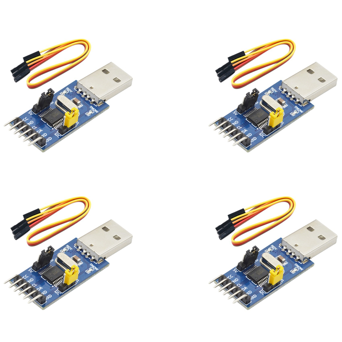 4X CH341T Two-in-One Module USB to I2C IIC UART TTL Single-Chip Serial Port Downloader on OnBuy