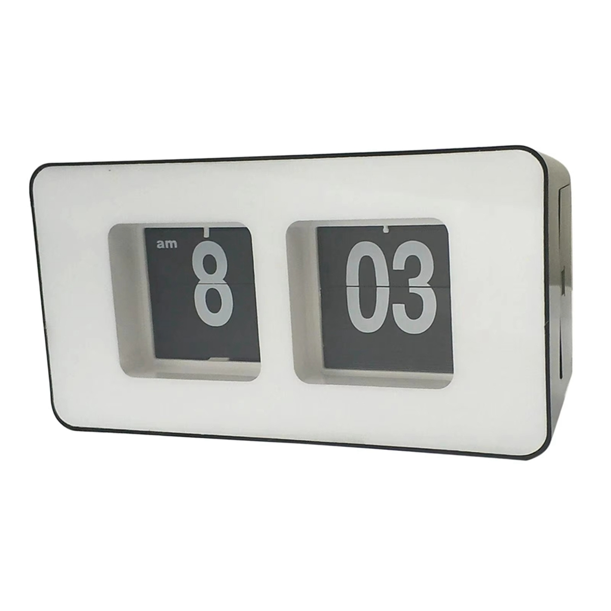 Automatic Page Turning Clock Digital Desk Battery Powered A on OnBuy