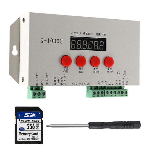K-1000C Controller K1000C WS2812B WS2811 APA102 T1000S WS2813 LED 2048 ...