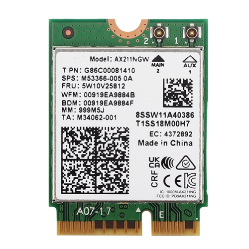 AX211NGW WiFi 6E M.2 Key E CNVio2 Dual Band Wireless Network Card on OnBuy