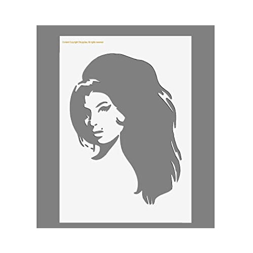 MylarStencil | Amy Winehouse| Paint Stencil Reusable, Wall Art, A5/A4 ...