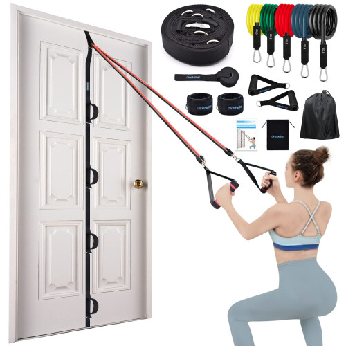 Brebebe Door Anchor Strap for Exercises Multi Point Anchor Gym ...