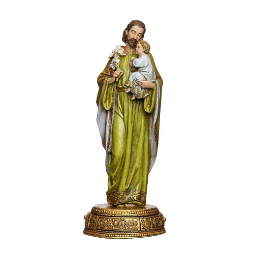 Josephs Studio by Roman - St Joseph and child Jesus on Base, Heavenly Protectors, Renaissance ...