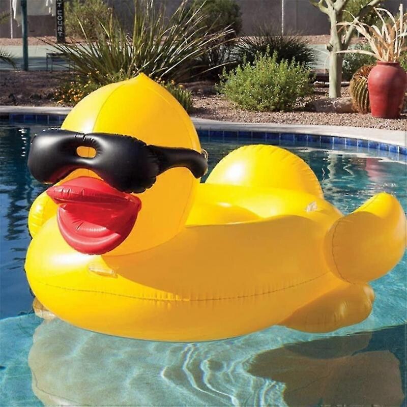 Inflatable Duck Pool Float, 79''giant Tub Float Tanning Pool Lounge ...