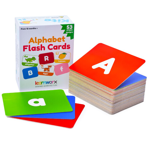 Alphabet ABC Flash Cards for Toddlers 24 Years 52 Flashcards ABC Cards ...