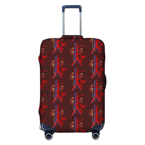(Blood Vessel Anatomy - Aorta, IVC, Kidneys_6412) Travel Luggage Cover ...
