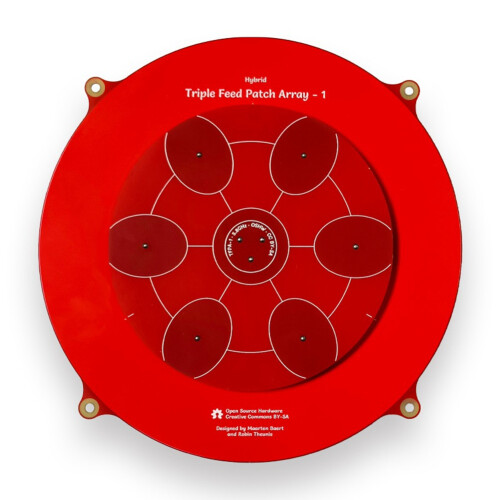 150mm Triple Feed Patch 5.8GHz 14DBi Pagoda Array FPV Antenna Black on ...