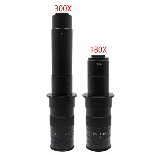 Lab Microscope Accessories Adjustable Magnification C Mount Lens 180X ...
