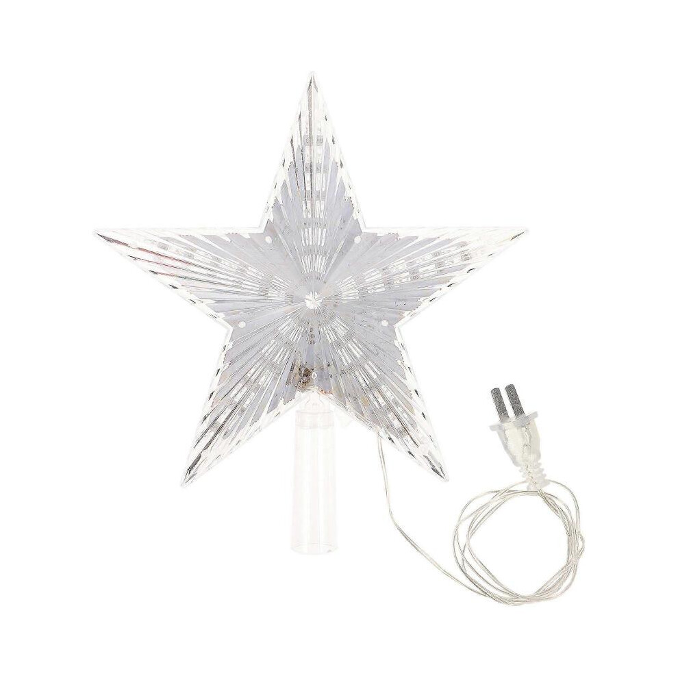 Star Decor Christmas Tree Topper Lighted LED Tree Top Star Tree Topper ...