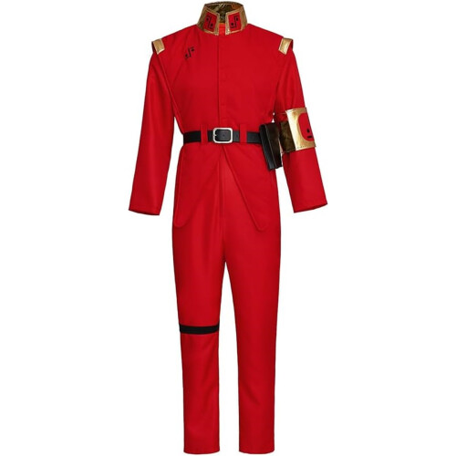 (L, Red) Vistors Cosplay Costume - Red Military Uniform Jacket & Pants ...