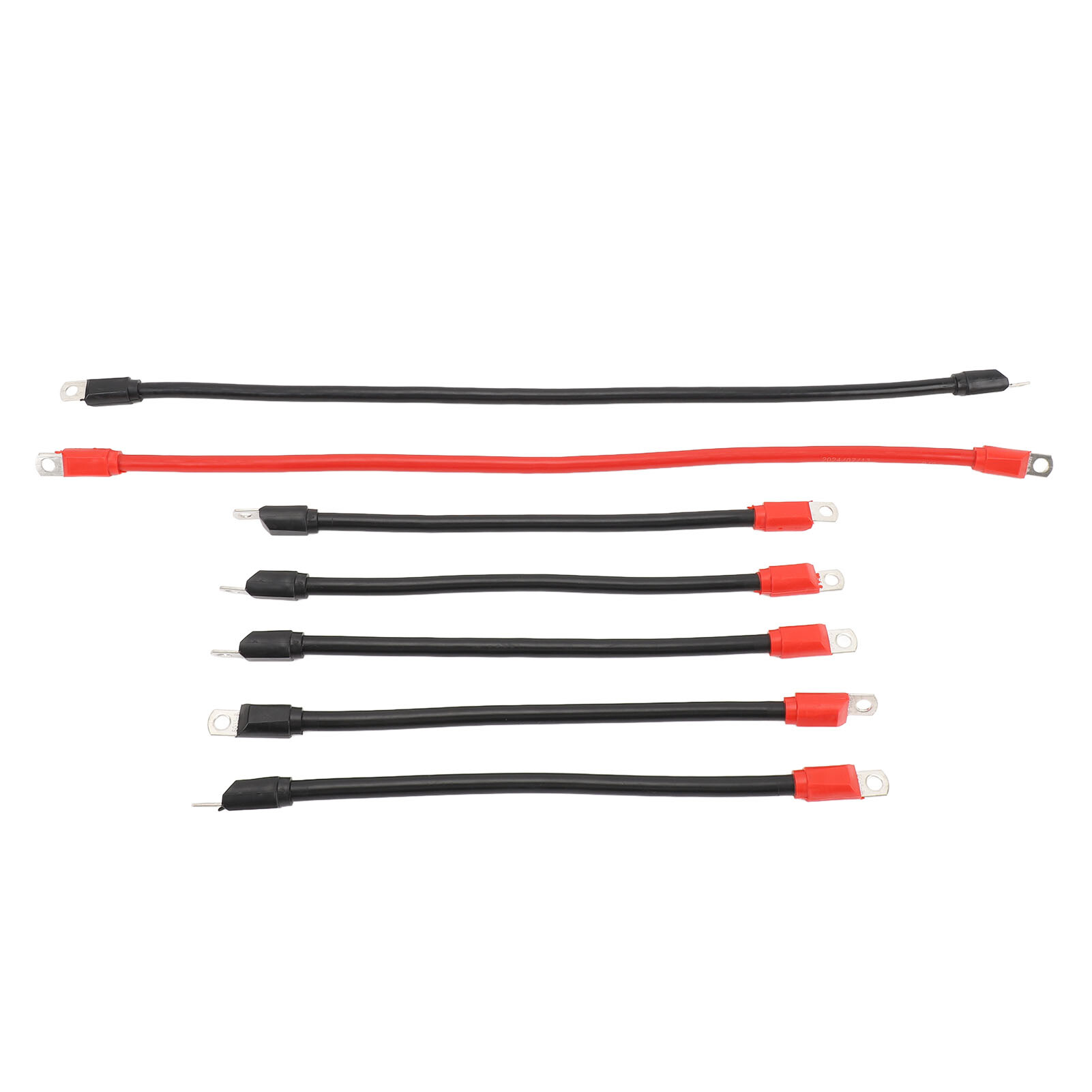 7Pcs 4 Gauge Golf Cart Battery Cables Pure Copper Wiring Kit with Heavy Duty Lugs for DC ...