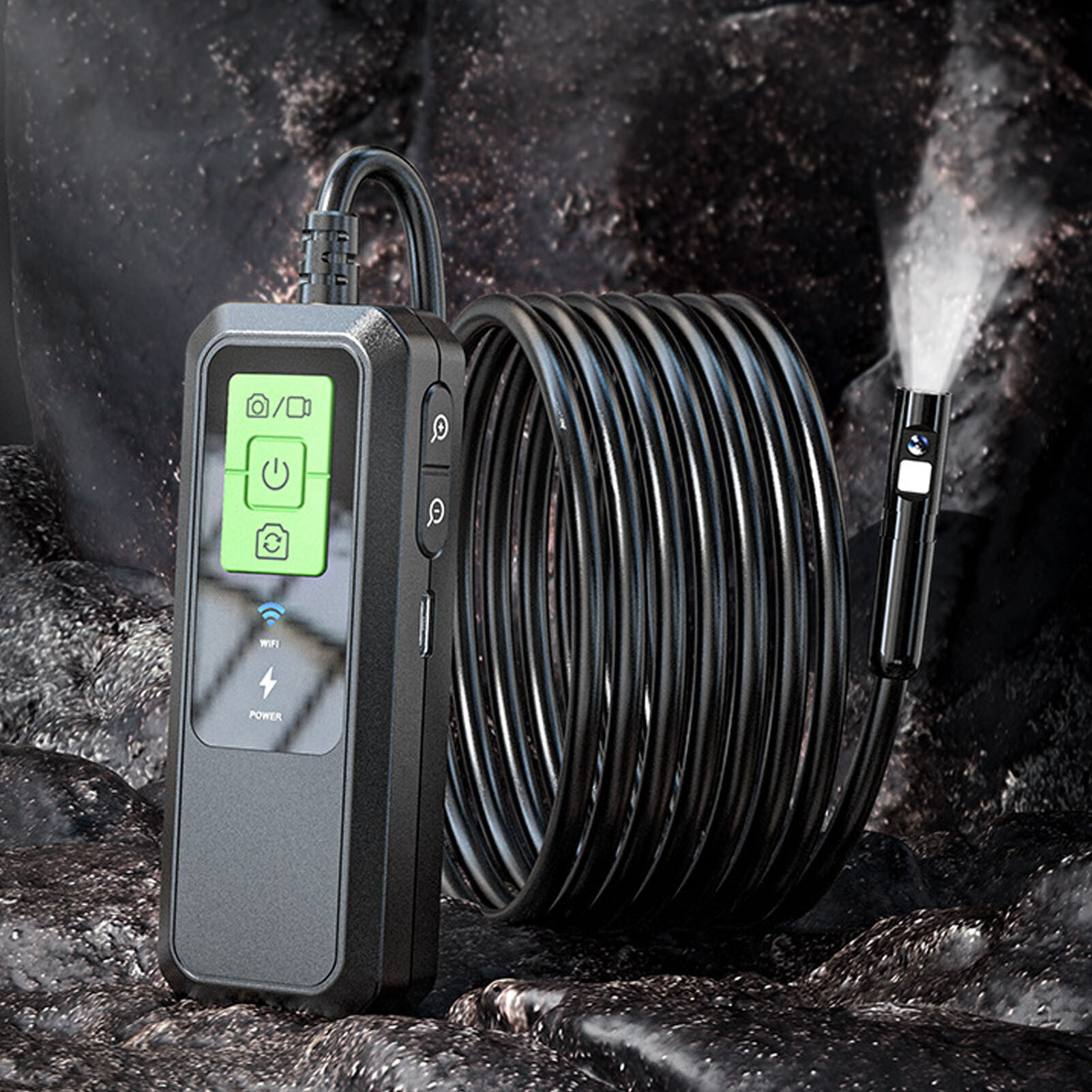 Endoscope Camera with Light WiFi Industrial HD Wireless Portable IP67 ...