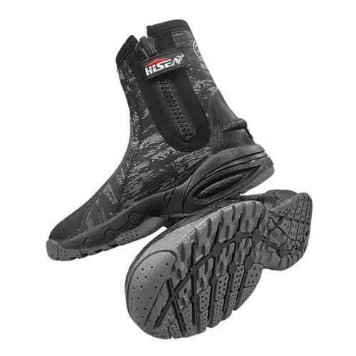 Dive Boots Wetsuit Boots 15mm Neoprene with Side Zipper Warm Anti-Slip ...