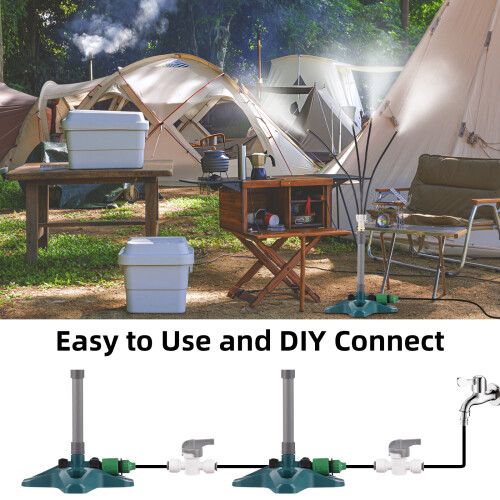 Standing Misters for Outside Patio, Portable Misting Cooling System ...