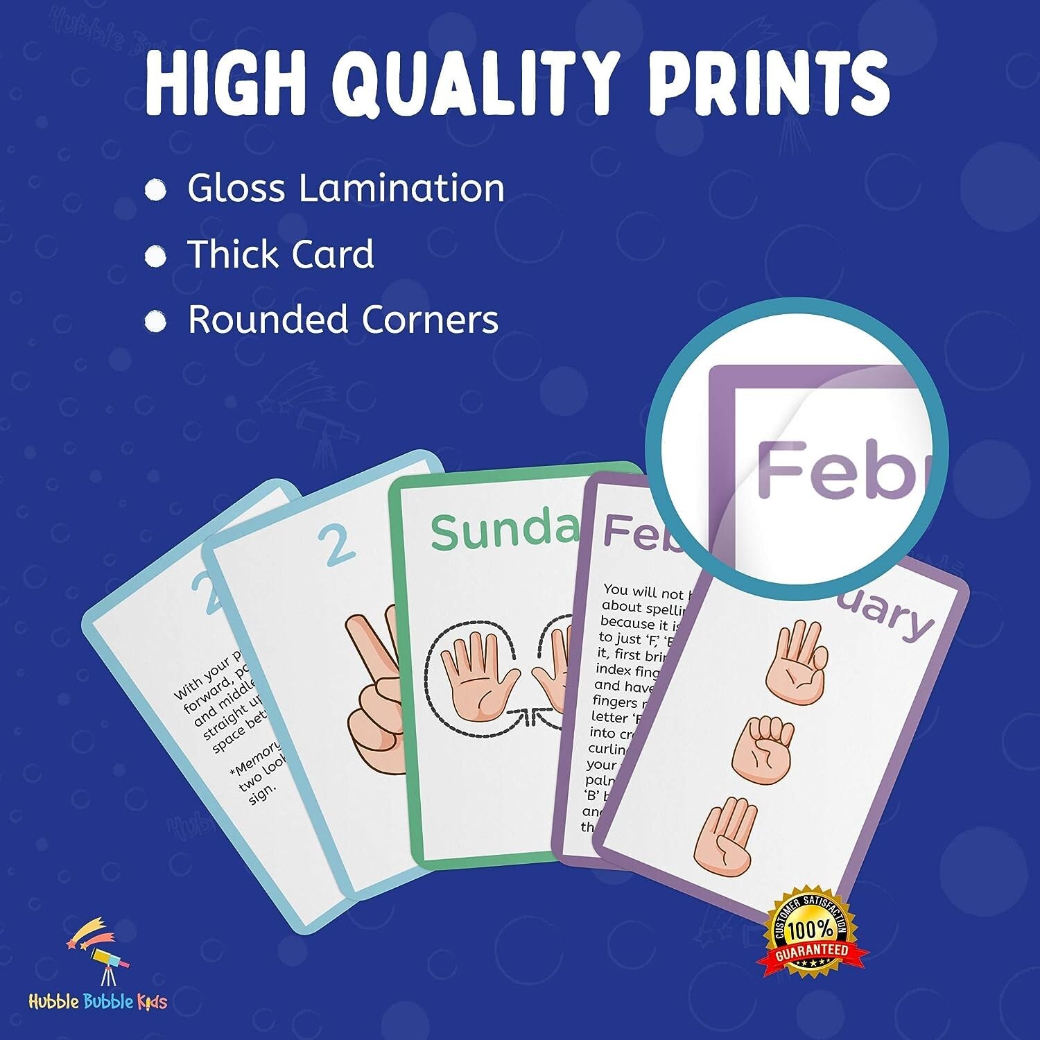 Hubble Bubble Kids American Sign Language-kaarten voor peuters en ...