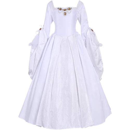(M) Women's Tudor Period Queen Cosplay Costume Medieval Renaissance ...