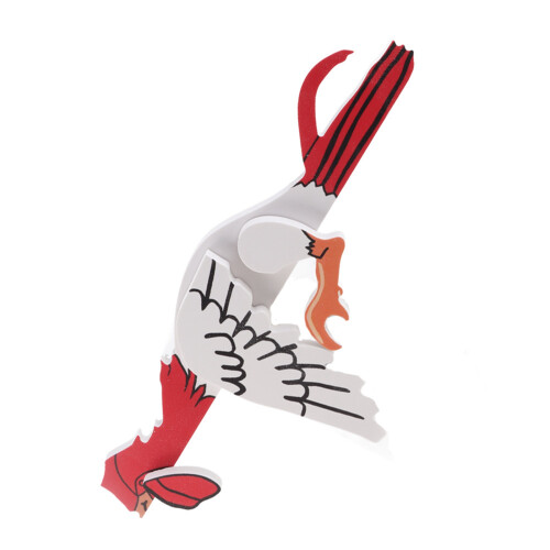 Resting Rooster Rail Decoration Funny Door Frame Window Sill Resting ...