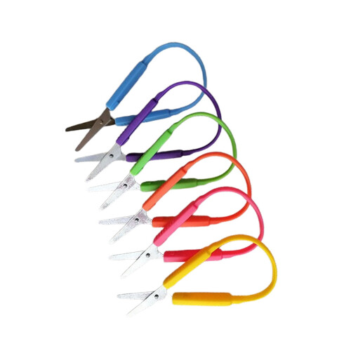 Childrens Scissors - 6Pcs Self-Opening Safety Scissors with Colorful ...