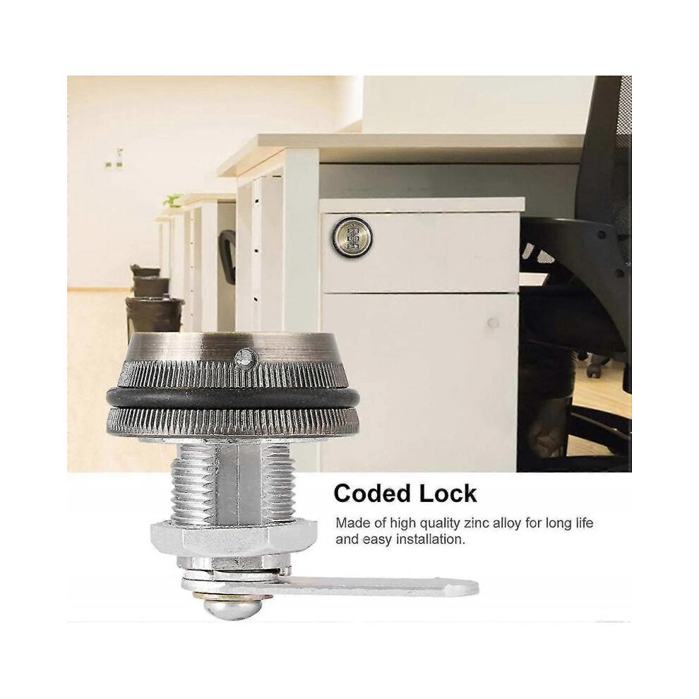 (20mm) Code Combination Cam Lock, 3 Digit Mechanical Password Lock ...