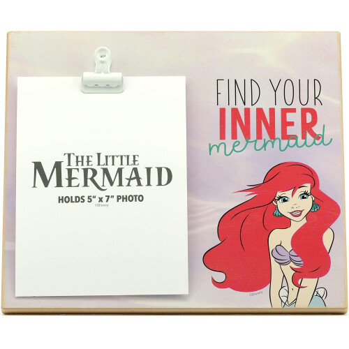 Marco de fotos de madera con clip de Ariel de La Sirenita de Disney de ...