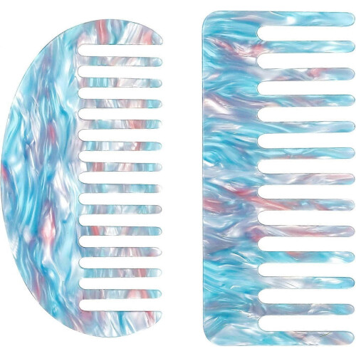(As show, One size) 2 Pieces Wide Tooth Comb Set, Large Detangling Comb ...