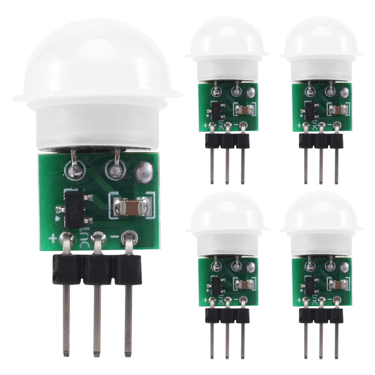 AM312 PIR-Sensor, 5er-Pack pyroelektrischer Infrarot-PIR-IR-Sensor für ...