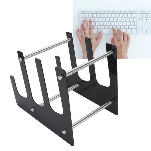 Keyboard Display Stand 3 Tier Acrylic Desk Keyboard Storage Holder for ...