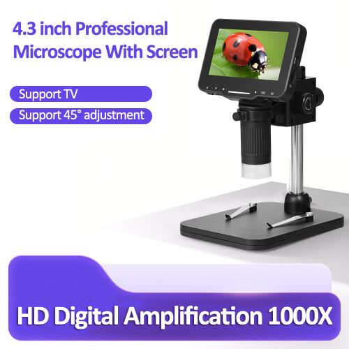 LP043 4.3 Inches IPS HD Screen Digital Microscope Industrial Microscope ...