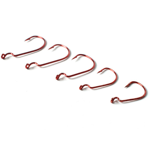 50pcs Fishing Hooks Offset Worm Hooks High Carbon Steel Fish Hooks with Plastic Box on OnBuy