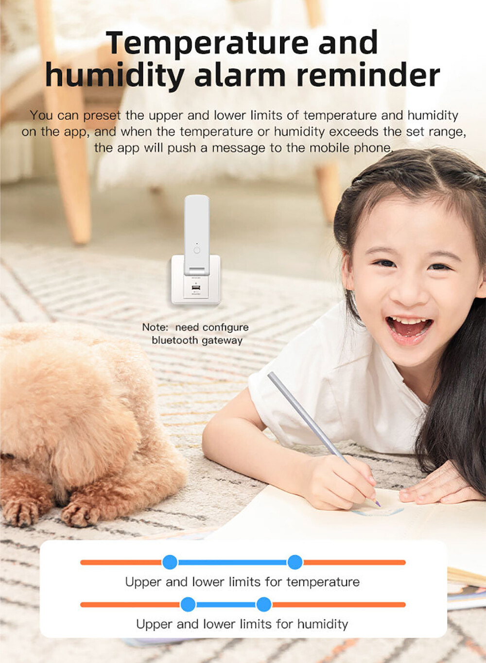 Intelligent BT Wireless Temperature and Humidity Sensor Intelligent ...