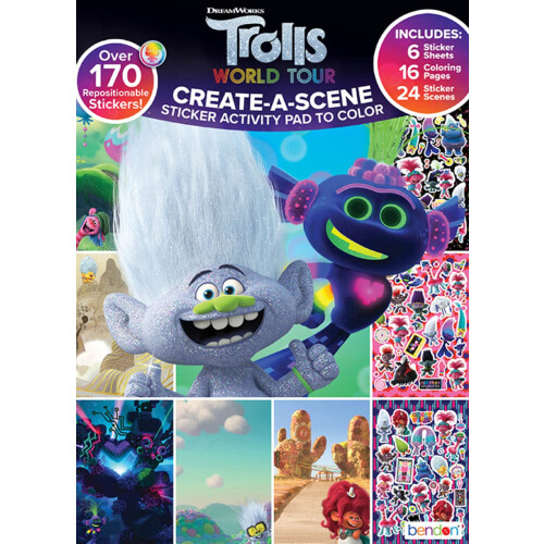 Bendon Trolls 2 World Tour crea una escena con m s de 170 pegatinas ...