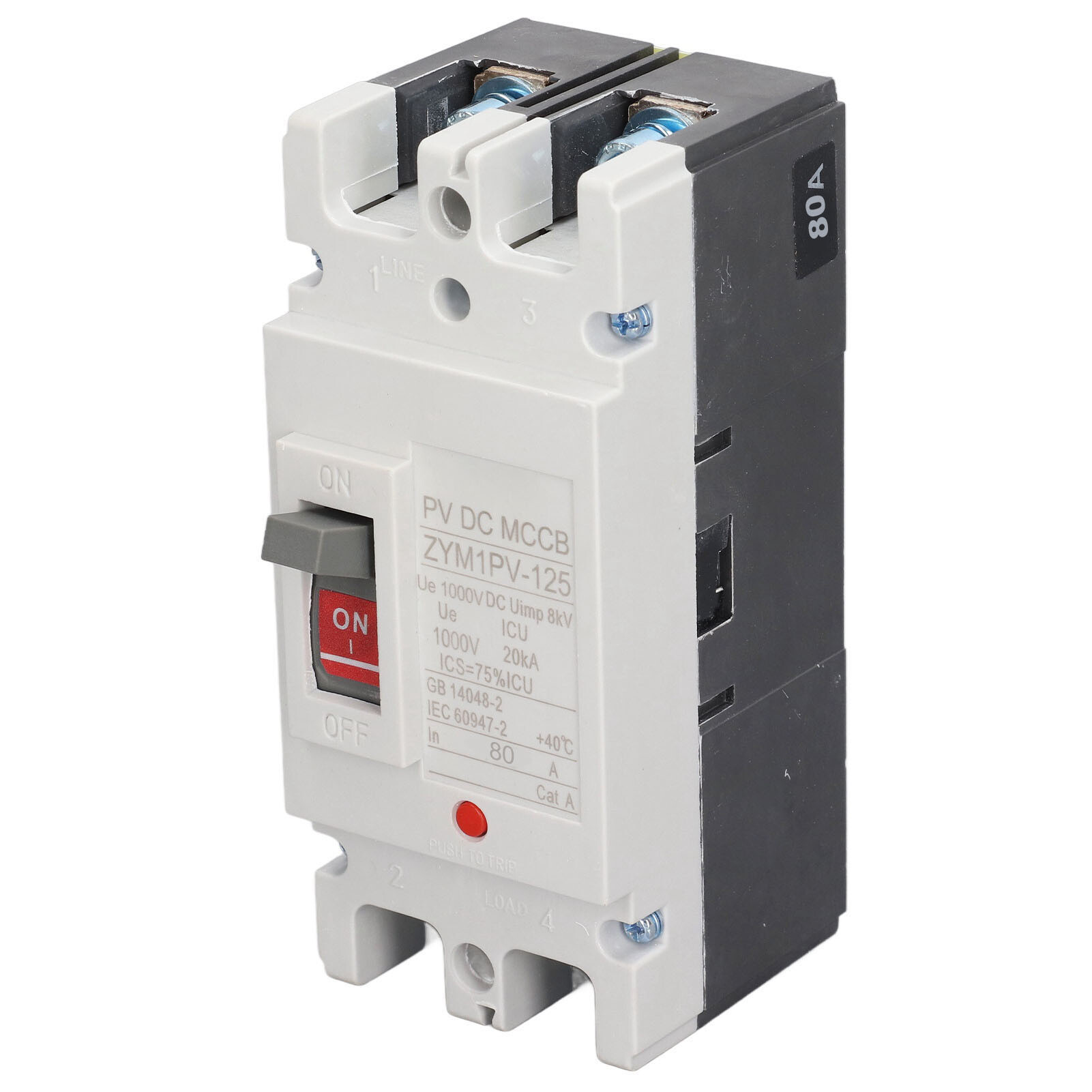 MCCB DC Solar Battery Protection Isolator Switch 2P Molded Case Circuit ...