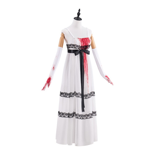 (WHITE, S) Movie Megan Fox Jennifers Body Costume Bloody Dress Jennifer ...
