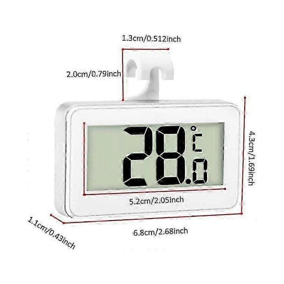 3X Fridge Thermometer Digital Thermometer Freezer Thermometer ...