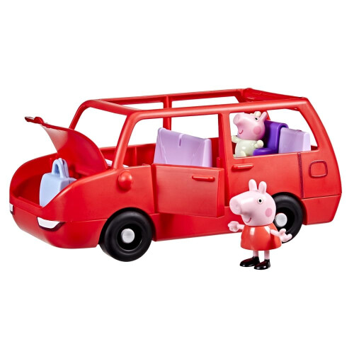 Peppa Pig Peppa's Big Family Car Playset with Baby Eve and Peppa ...